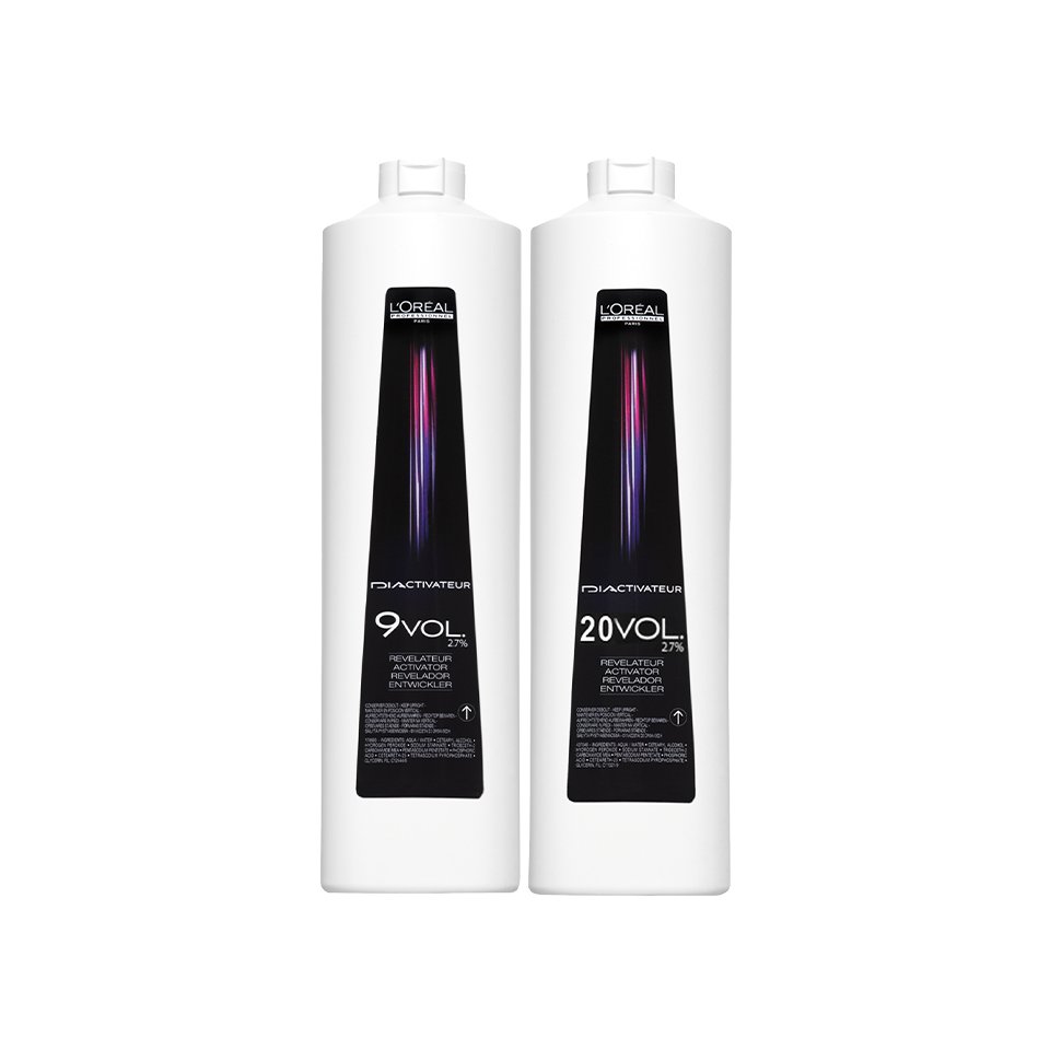 Hair color developers by L'Oréal Professionnel made for use in salons